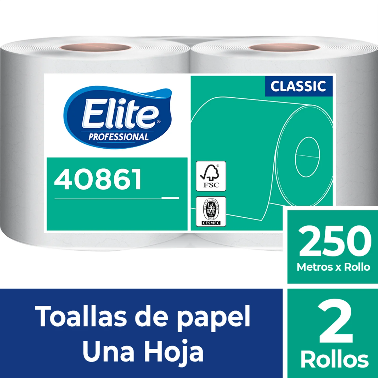 Toalla Papel Elite Professional 2x250 metros