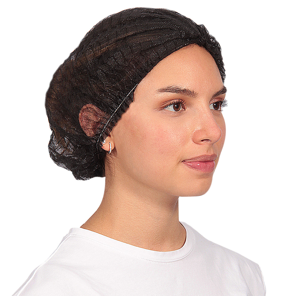 Cofia/Gorro Tela Respirable Negra 100 unidades - Hygieina